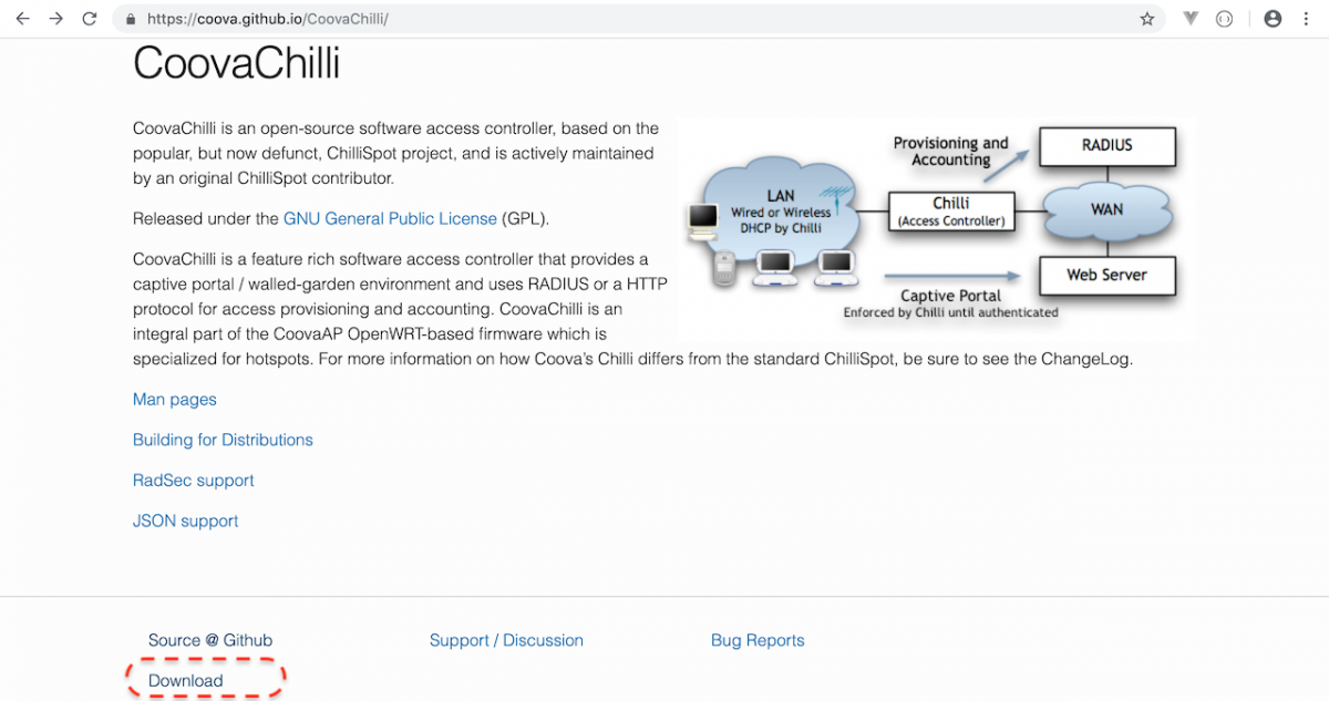 คอนไพล์ซอร์ซโค้ดและติดตั้ง CoovaChilli บน Ubuntu 18.04 – SpaLinux.com ...